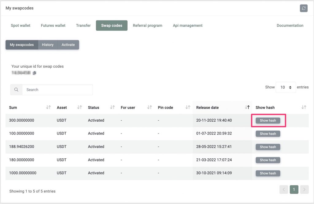 Swap codes — Support center